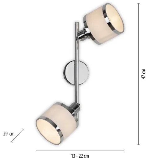 Leuchten Direkt 15372-17 - Bodové svítidlo ACCOR 2xE14/25W/230V
