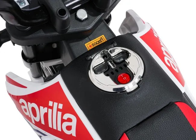 Elektrická motorka Aprilia RX bílá