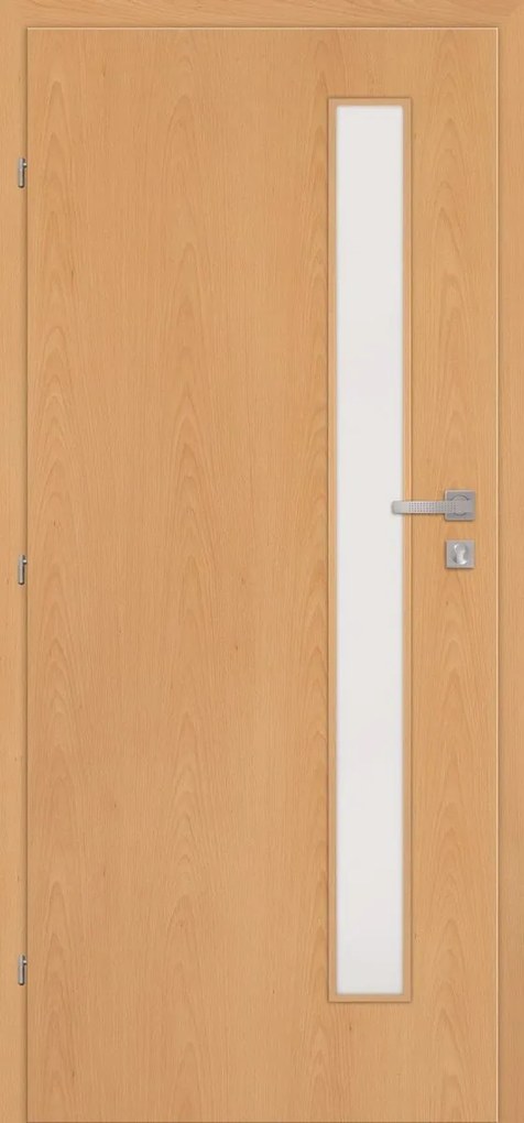 Classen Attis Interiérové dveře 3/3 sklo, 70 L, 70 × 197 cm, fólie, levé, buk, prosklené