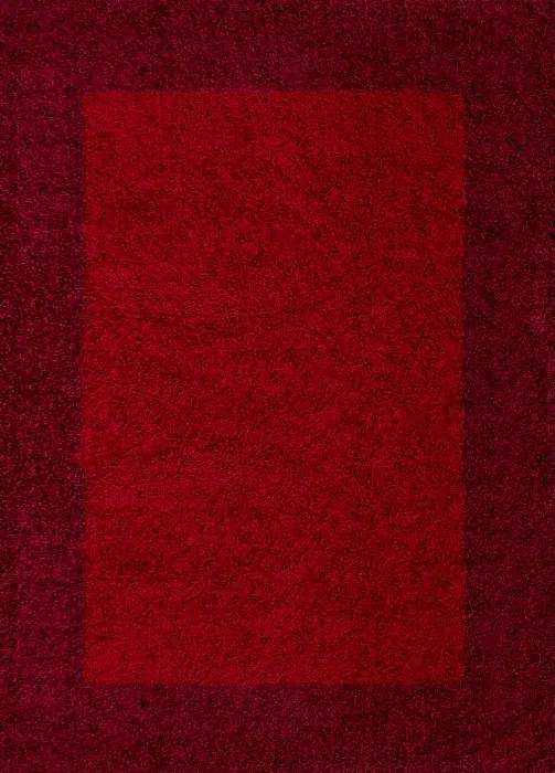 Vopi | Kusový koberec Life Shaggy 1503 red - Kulatý průměr 120 cm