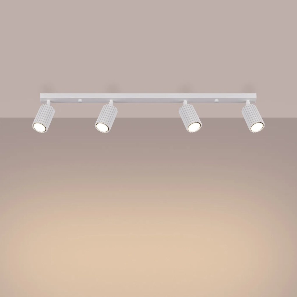 Sollux Lighting Stropní svítidlo KARBON 4L bílé