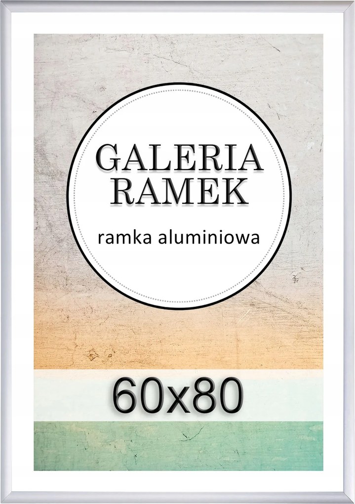 Rámeček na fotografie 60x80 cm Rámeček stříbrný hliníkový fotorámeček