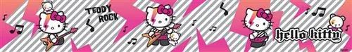 Bordura samolepící Hello Kitty Teddy Rock BDHK-5-065-10, rozměr 5 m x 10,6 cm, dětská bordura 5506510