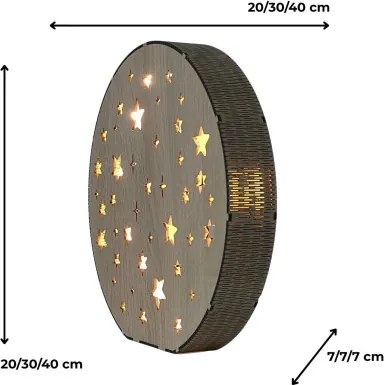 Dřevěná LED stolní lampa Hvězdy | SENTOP LED0613