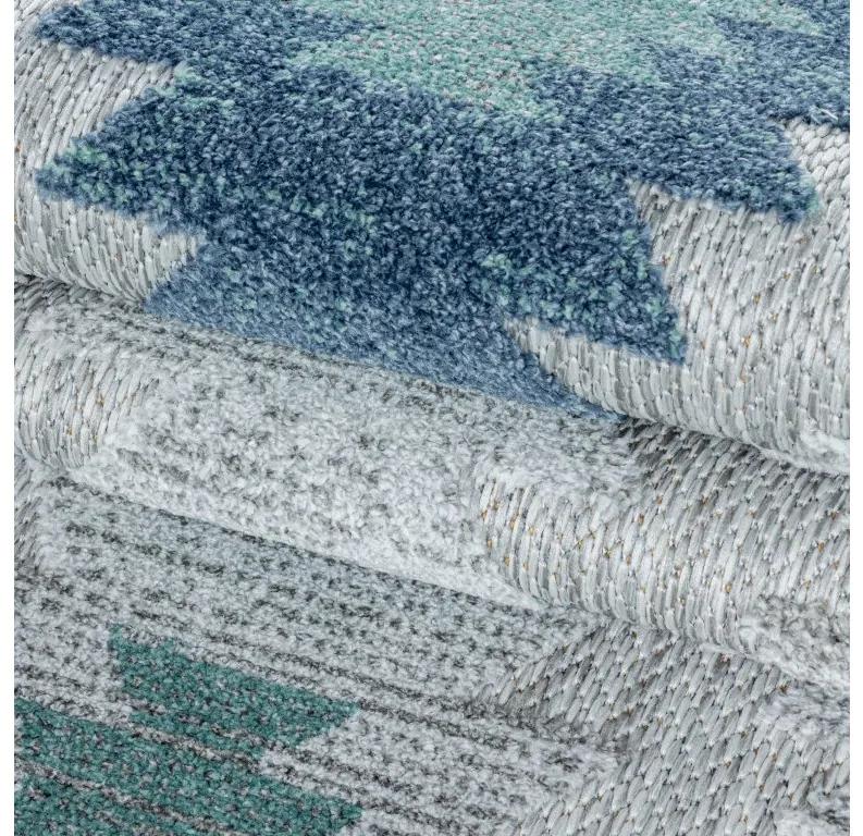 Ayyildiz Kusový koberec BAHAMA 5153, Modrá Rozměr koberce: 140 x 200 cm