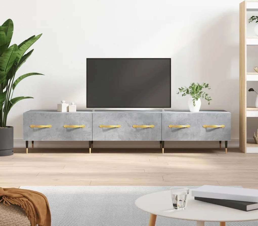 vidaXL TV skříňka 150 x 36 x 30 cm kompozitní dřevo [829138] Barva: Betonová šedá
