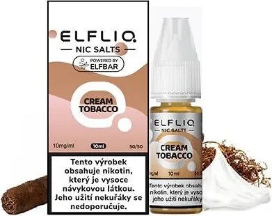 Elfliq Salt Tabák s krémem 10ml (10mg)
