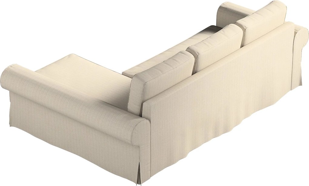 Potah na pohovku IKEA Backabro rozkládací se šezlongem barva béžová látka pletený vzor