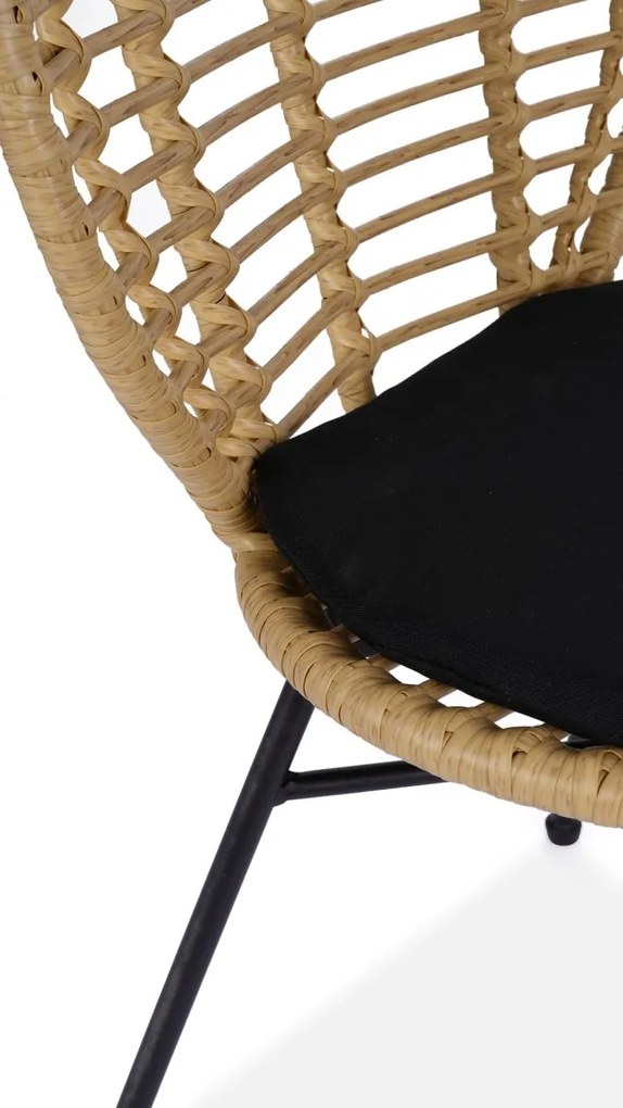 Zahradní židle K472 hnědo-černá