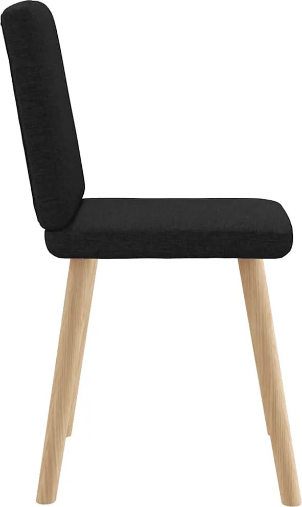 Jídelní židle 4 ks černé textil 3315299