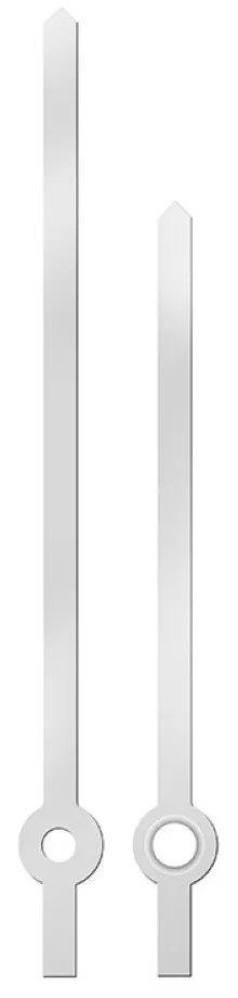 MPM Kovové hodinové ručičky 004565 (103 mm, 80 mm) - stříbrné E34.4941.004565