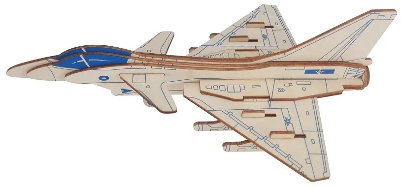Woodcraft construction kit Woodcraft Dřevěné 3D puzzle Stíhačka Raptor J10