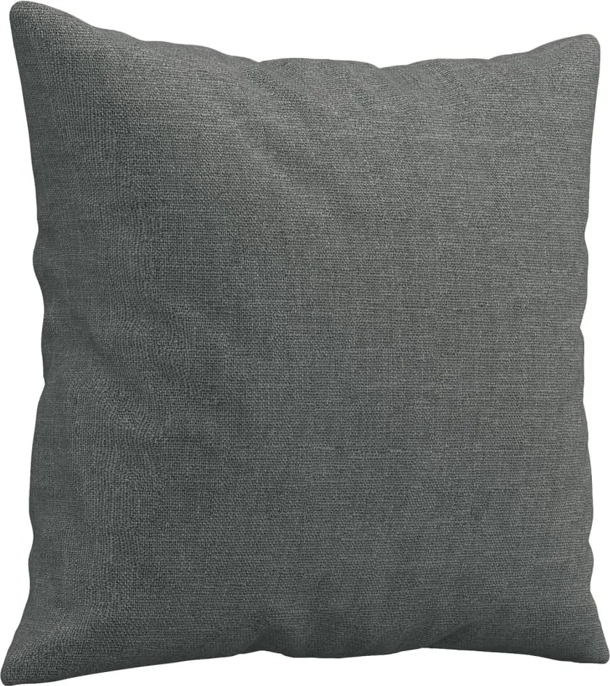 2dílná sedací souprava s polštáři tmavě šedá textil 3202103