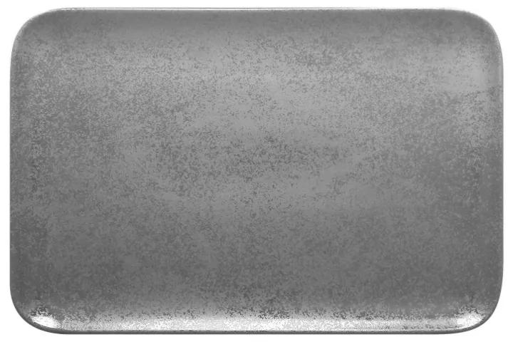 Talíř obdélníkový 33 x 27 cm - šedá