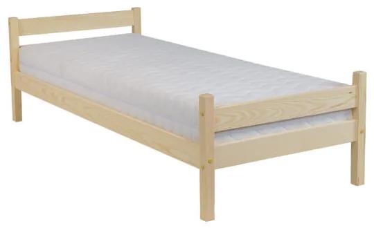 Dřevěná postel LK157, 90x200, borovice (Barva dřeva: Surová (bez moření))