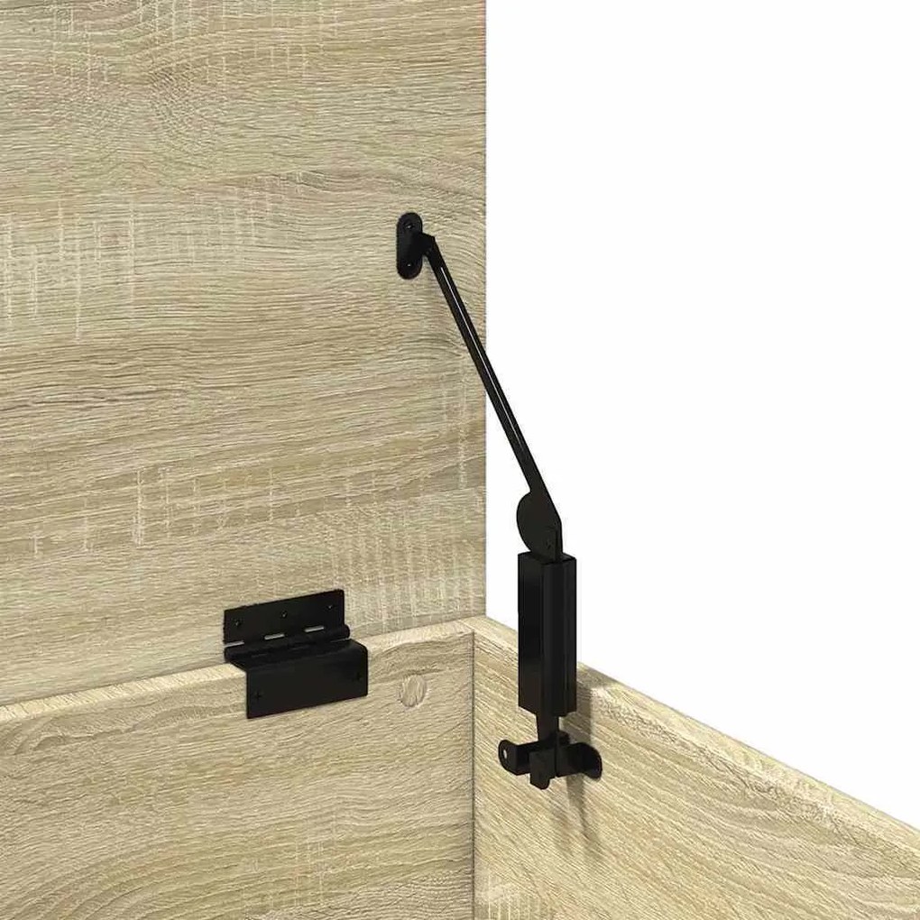 vidaXL Úložný box 90 x 35 x 35 cm kompozitní dřevo [840682] Barva: kouřový dub