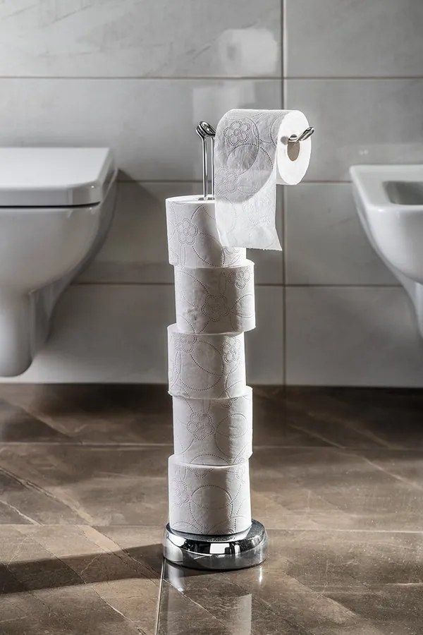 Aqualine, MINU stojan na toaletní papír, rezervní s držákem, chrom, MU37