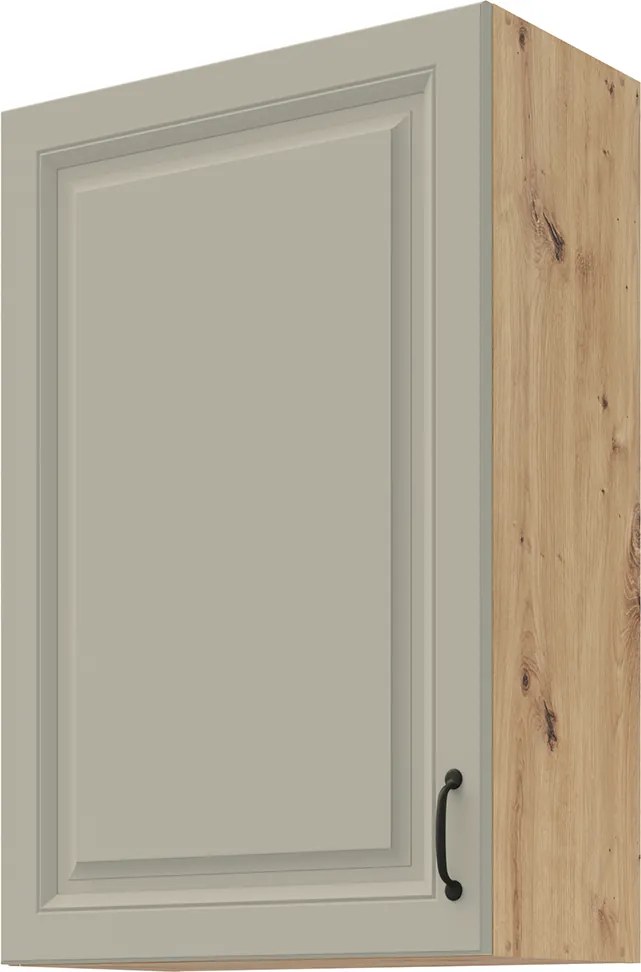 STILO ac | horní skříňka 60 G-90 1F s policemi | 60 cm | VYSOKÁ | UNI dvířka | artisan/světle šedá