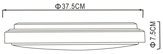 Globo - LED Stropní svítidlo KALLE LED/24W/230V 3000/4000/6000K pr. 37,5 cm
