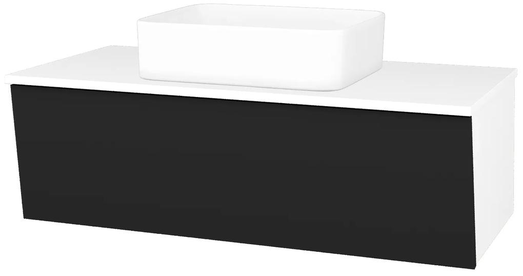 Dřevojas Koupelnová skříň INVENCE SZZ 100 (umyvadlo Joy) Varianta: L01 Bílá vysoký lesk / D20 Galaxy