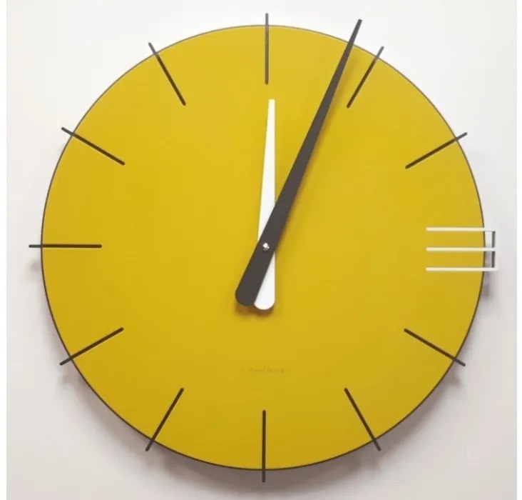 Designové hodiny 10-019 CalleaDesign Mike 42cm (více barevných verzí) Barva oranžová-63 - RAL2004