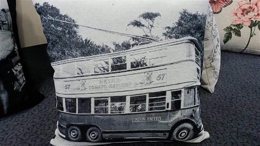 Dekorační polštář RETRO BUS povlak 45/45