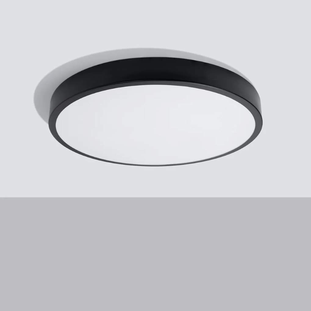 Sollux Lighting Stropní svítidlo ONYX 60 černá LED 3000K