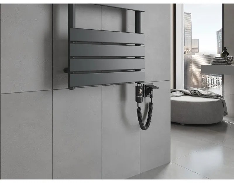 Mexen Ceres, elektrické topné těleso 1200 x 500 mm, 600 W, antracitová, W111-1200-500-2600-66