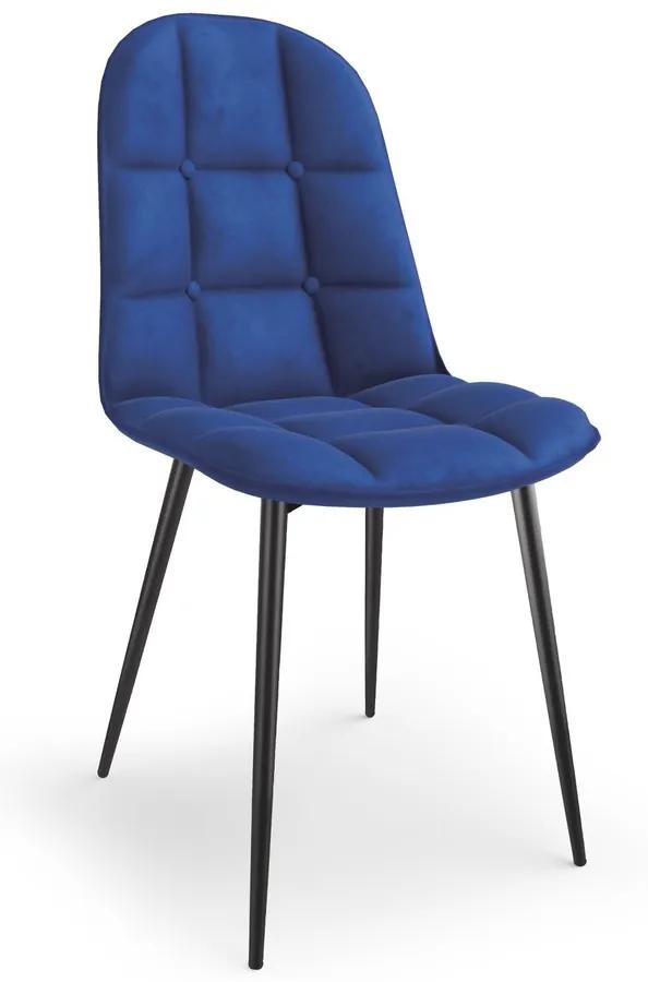 Jídelní židle RONO – čalouněná, sametový potah, více barev Žlutá