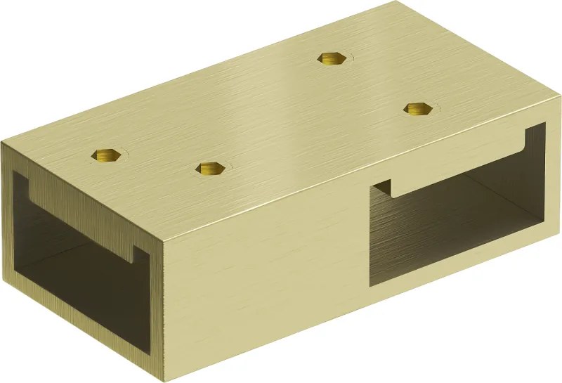 Mexen T spoj pro Kioto WALK-IN sprchové stěny 8mm, zlatá matná, 800-09-55