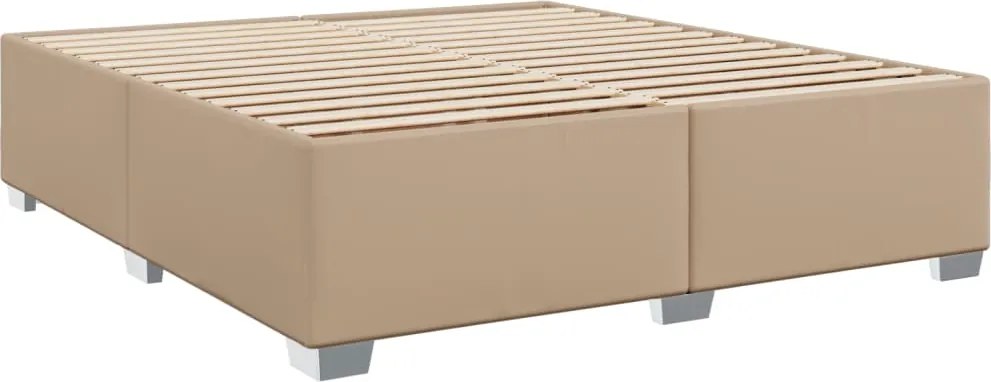 Rám postele cappuccino 200x200 cm umělá kůže 3284575