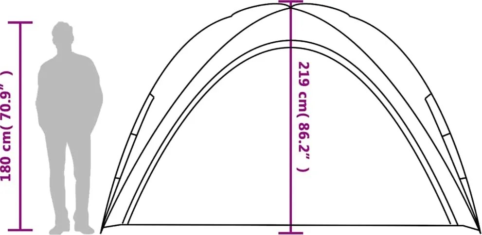 vidaXL Party stan nepromokavý [94373] Barva: Zelená
