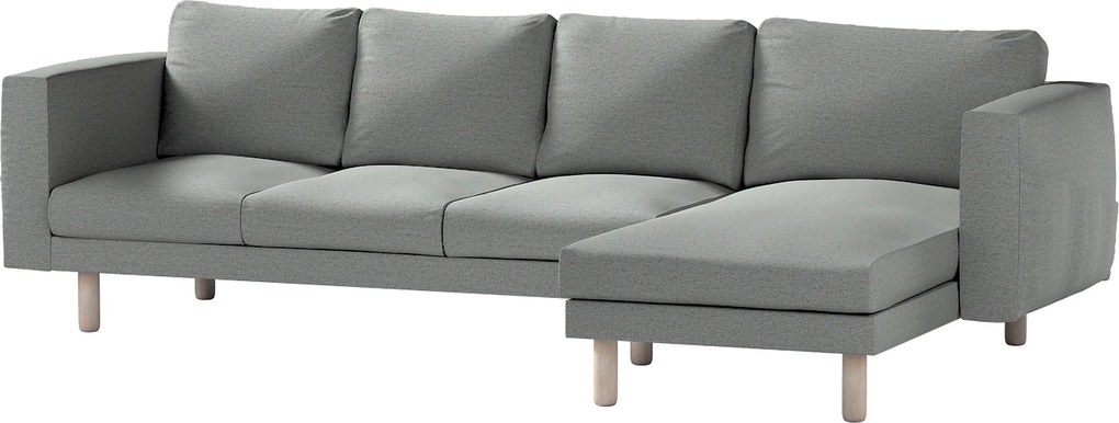 Potah na pohovku IKEA Norsborg 4-místná se šezlongem barva modrá látka pletený vzor
