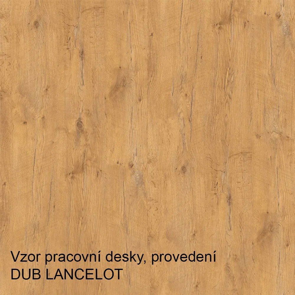 Vysoká skříňka, dub lancelot / šedá matná, VEGA 60 DP-210 2F