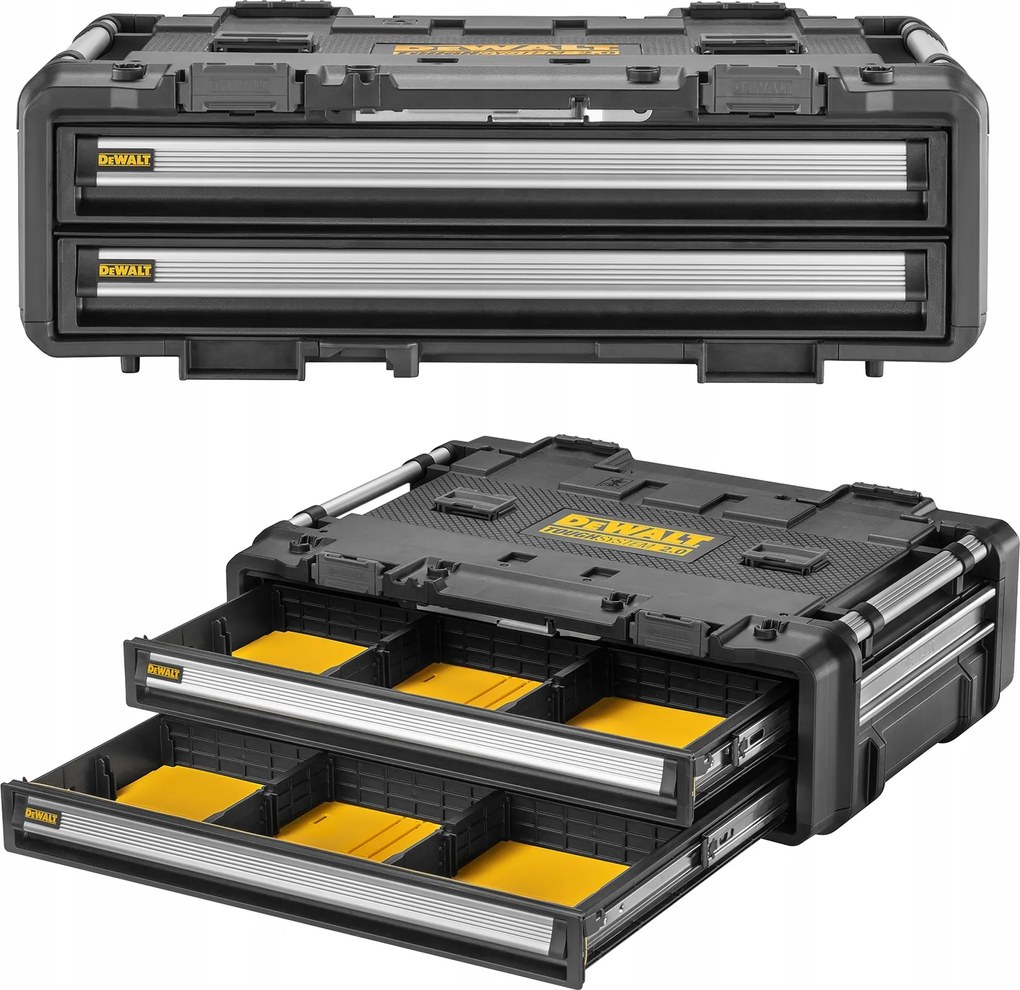 Organizér Toughsystem 2.0 DXL se 2 zásuvkami DeWALT DWST08520-1 25 kg