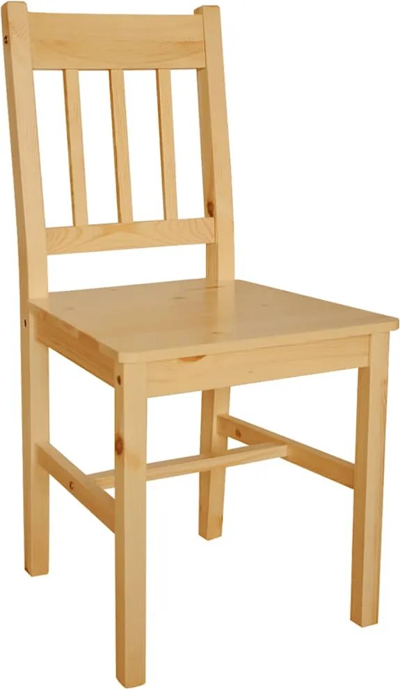 Jídelní židle 6 ks borové dřevo 271498