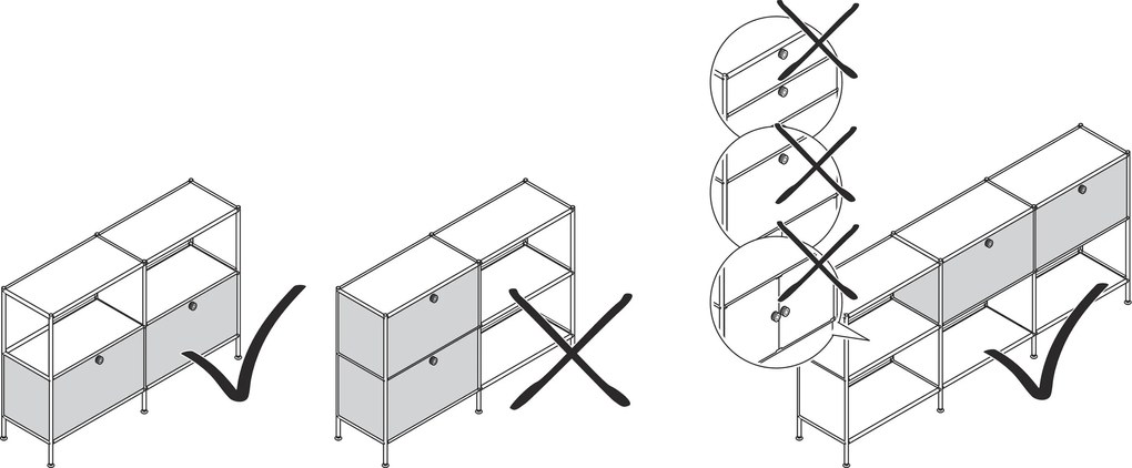 Tchibo - Doplňková sada kovových výklopných dvířek CN3 - barva: bílá