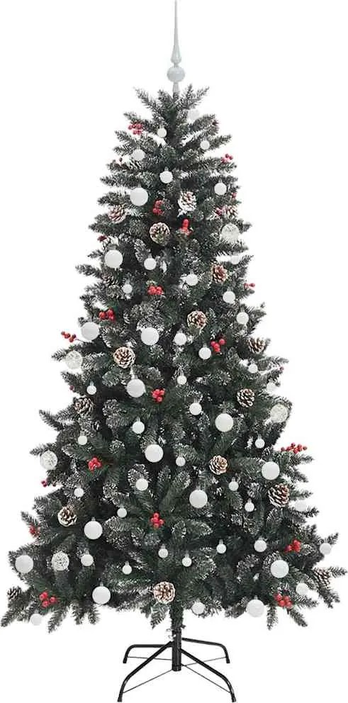 Umělý vánoční stromeček Zelená 180 cm PVC, plast a ocel 3395883