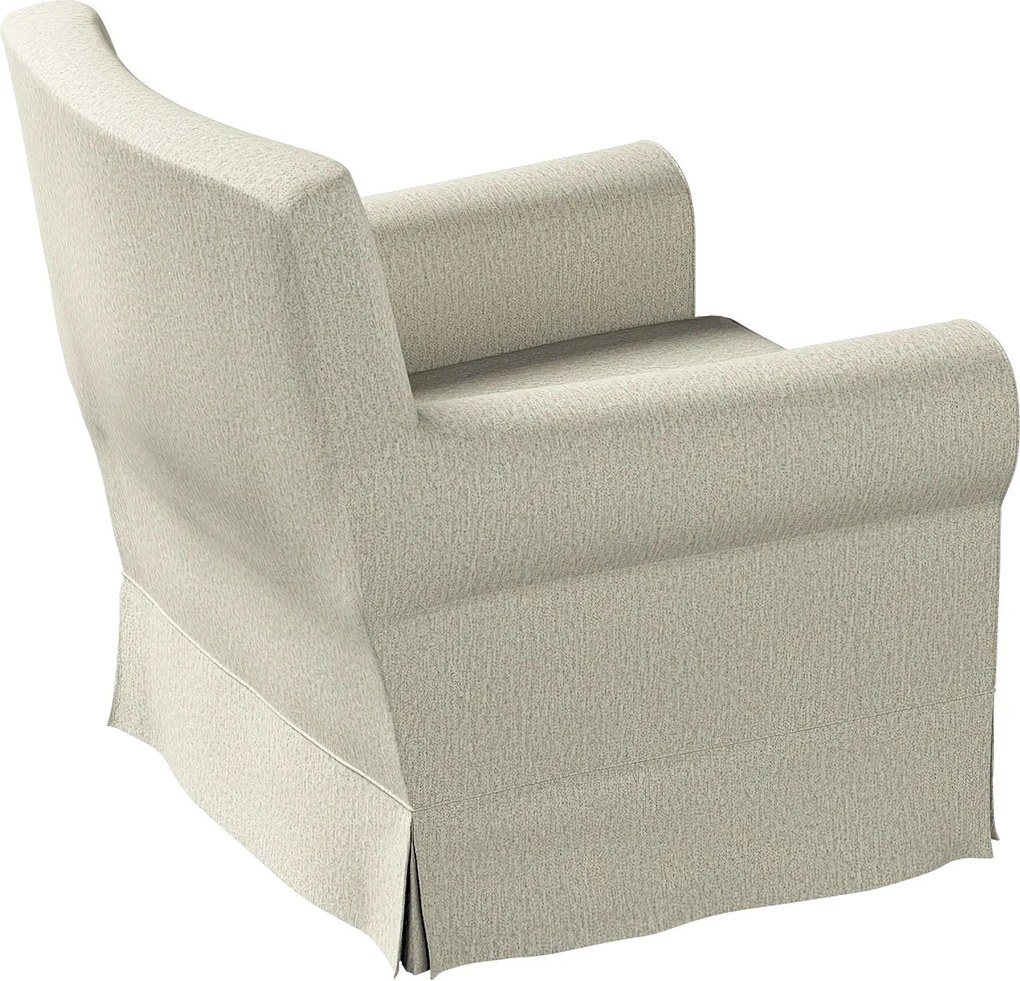 Potah na křeslo IKEA Ektorp Jennylund barva béžová látka pletený vzor