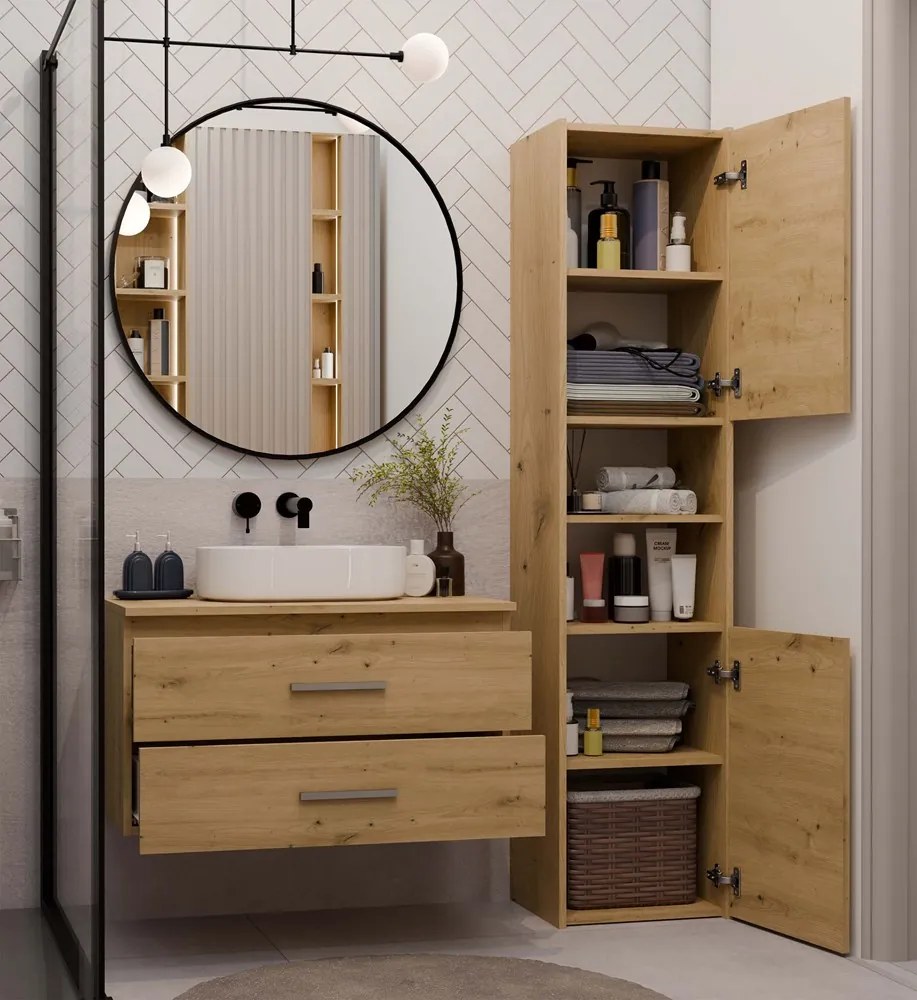 Skříňka pod umyvadlo NEL 80 dub artisan