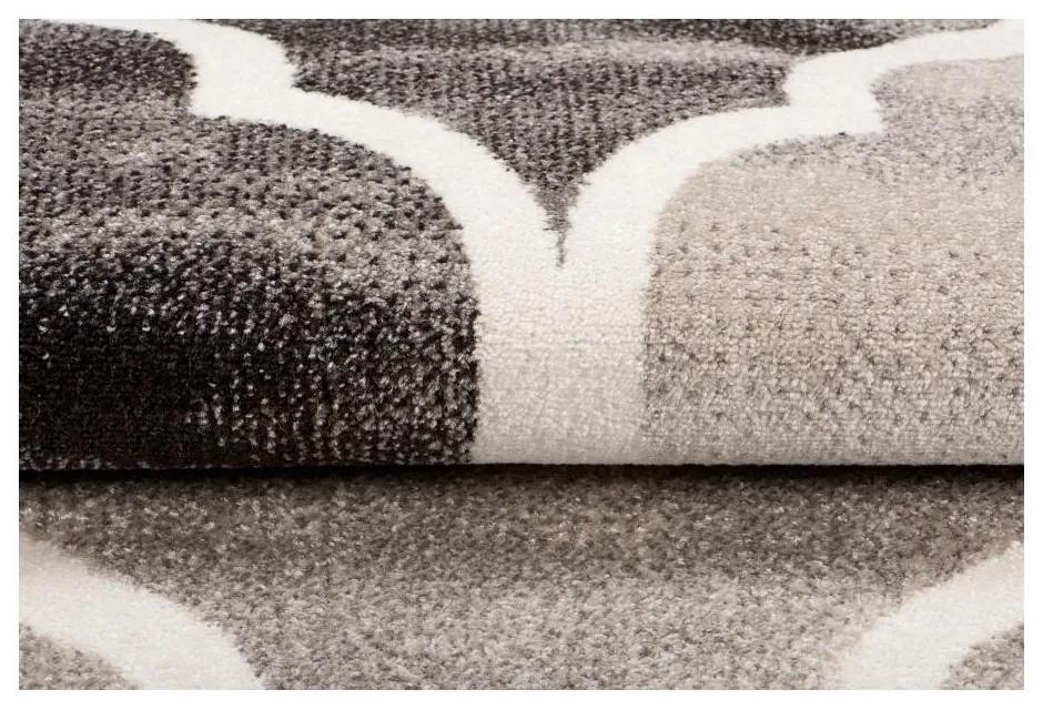 Kusový koberec Velká mříž krémově hnědý 240x340cm