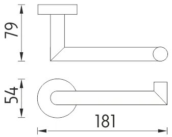 Nimco Držák na toaletní papír UNIX nerez - UNM 13055M-10