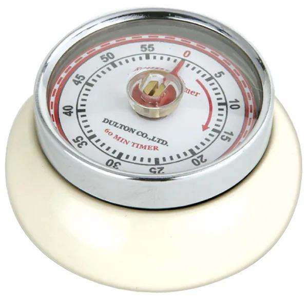 Zassenhaus SPEED Retro magnetická kuchyňská minutka krémová