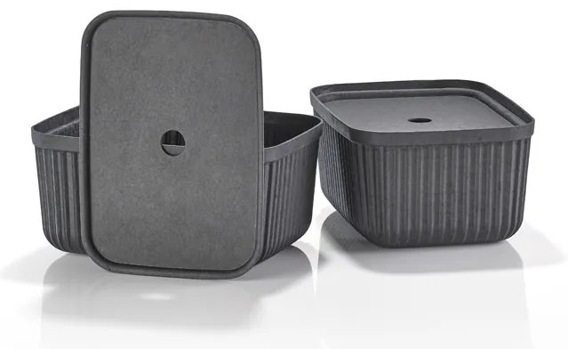 Zone Denmark Úložný box Pulp Black (sada 2 ks) 23x15 cm 32x23 cm