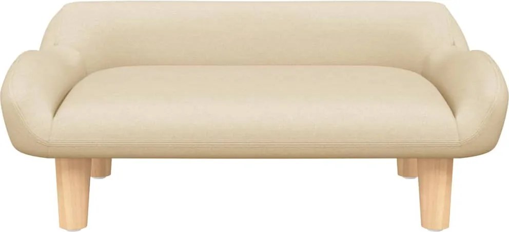 Pelíšek pro psy krémový 70 x 40 x 24 cm textil 171945