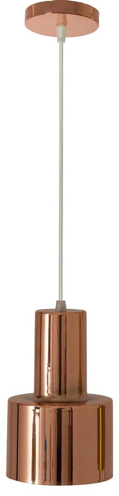 Toolight - Moderní kovová stropní lampa 1xE27 APP283-1CP, růžové zlato, OSW-08401