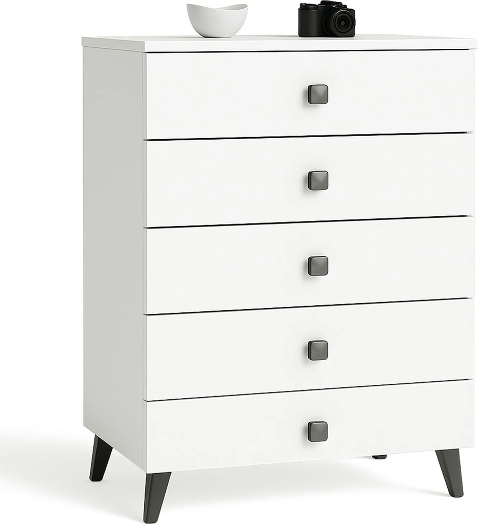 Komoda Mobi K-05 bílá/černá