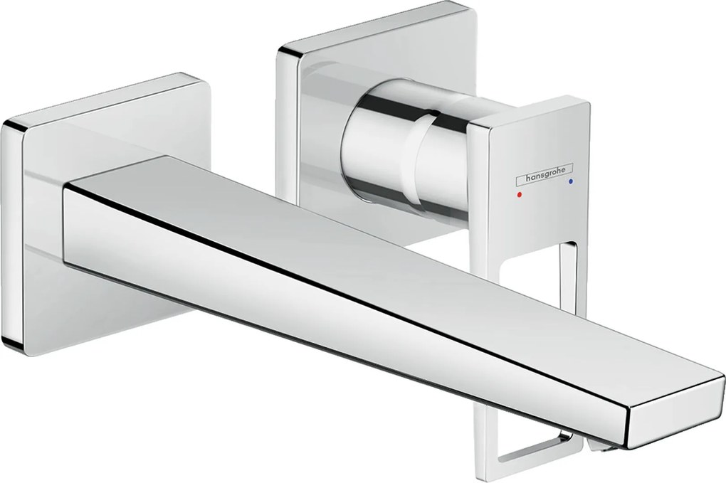 Hansgrohe Metropol, páková umyvadlová baterie pod omítku, 2-otvorová instalace, chromová, 74526000