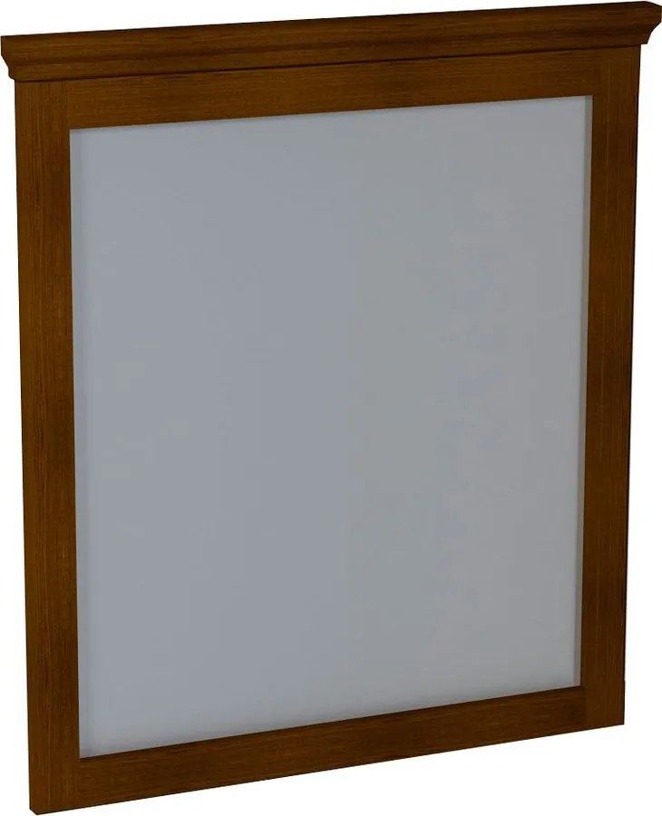 SAPHO CROSS CROSS zrcadlo v dřevěném rámu 700x800mm, mahagon CR012