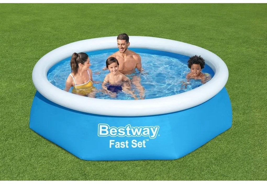 Bestway Bazén s nafukovacím prstencem Fast Set 2,44 x 0,61 m 57448